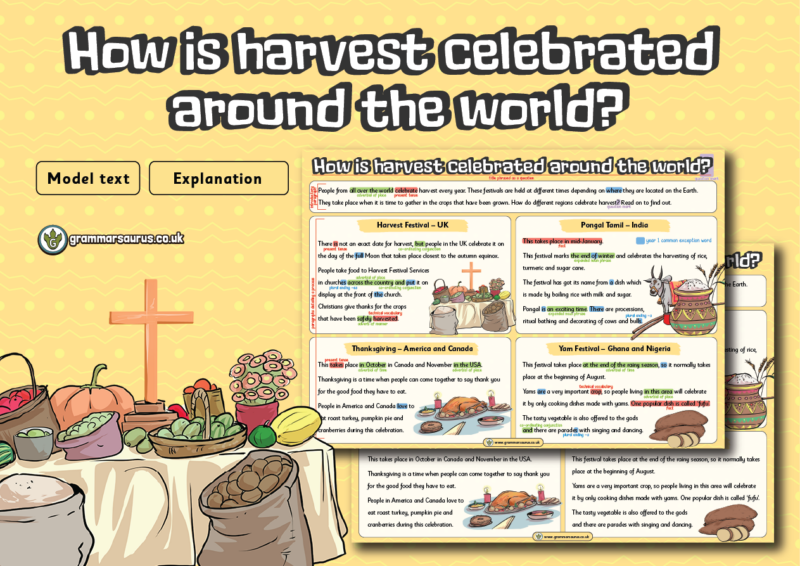 Year 1 Model Text – Explanation – How is harvest celebrated around the ...