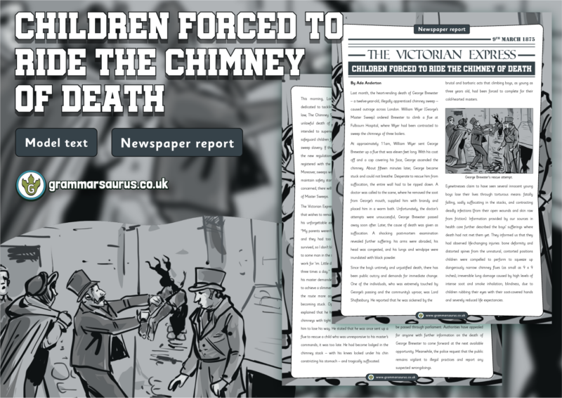 Year 6 Model Text - Newspaper report - Children forced to ride the ...