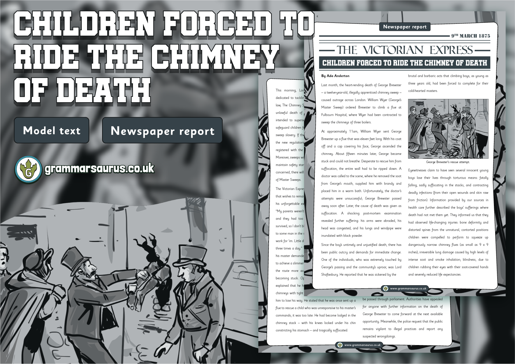 Year 6 Model Text - Newspaper report - Children forced to ride the ...