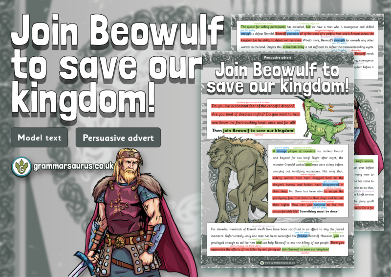 Year 4 Model Text – Persuasive advert – Join Beowulf to save our ...