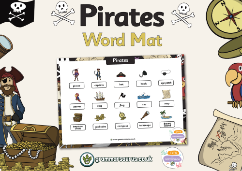 EYFS Pirates – Word Mat - Grammarsaurus