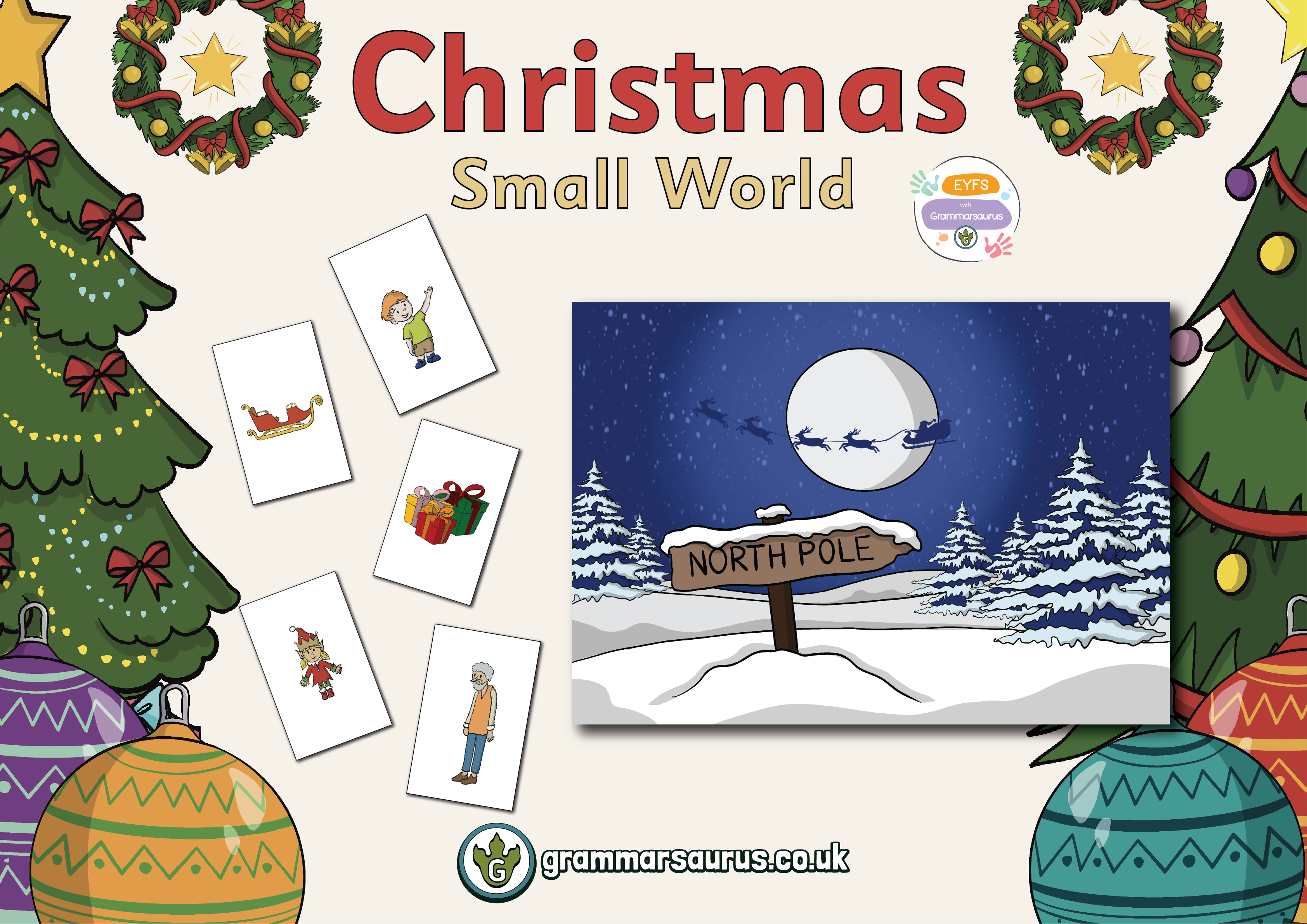 EYFS Christmas - Small World - Grammarsaurus