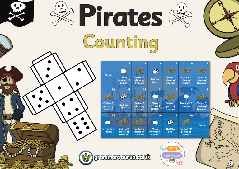 EYFS Pirates – Counting - Grammarsaurus