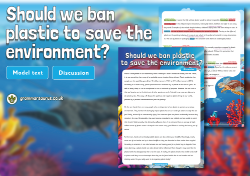 Year 4 Model Text – Discussion – Should we ban plastic to save the ...
