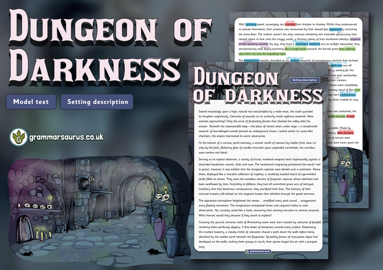 Year 6 Model Text – Setting Description – Dungeon of Darkness ...