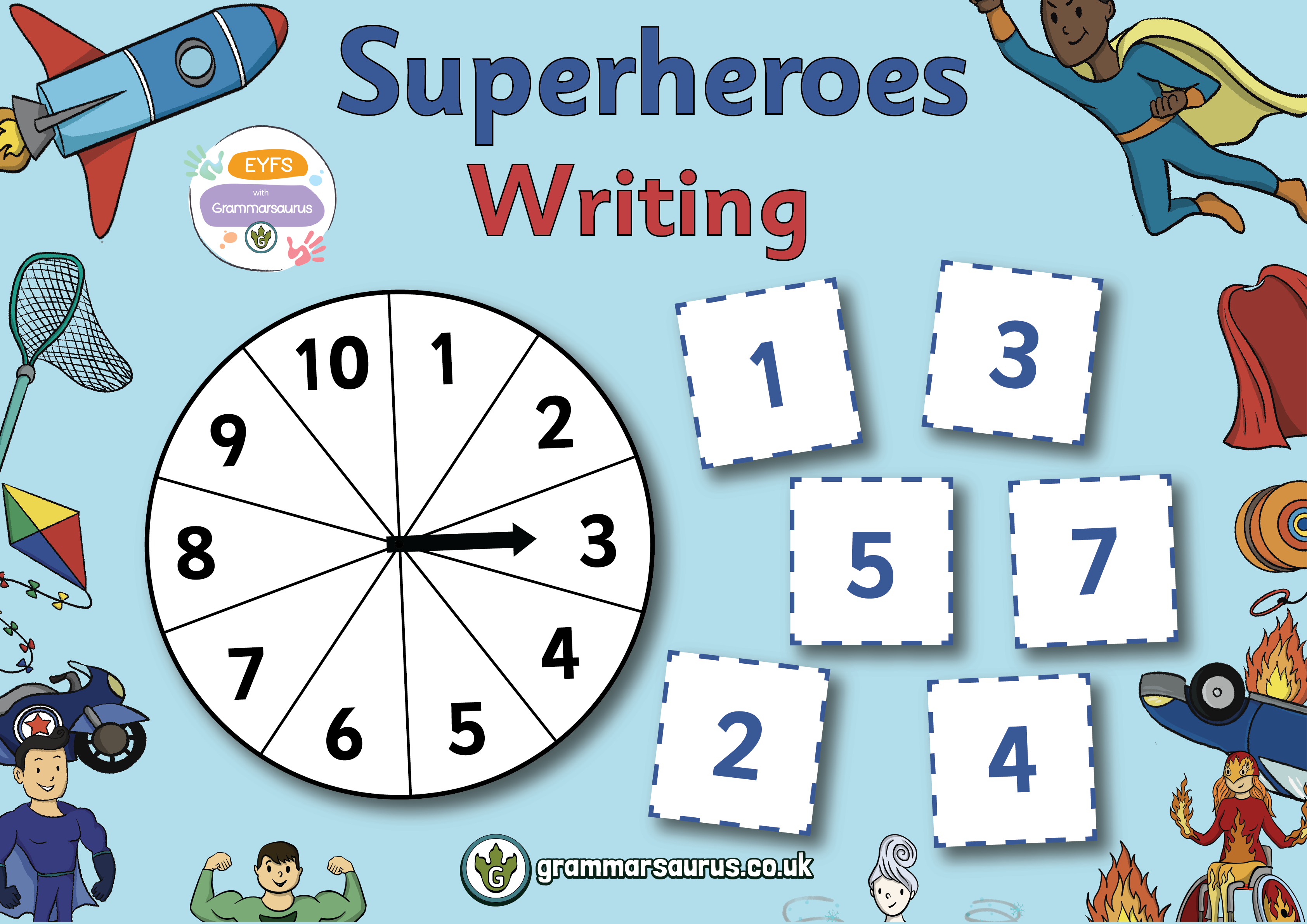 EYFS Superheroes – Writing - Grammarsaurus