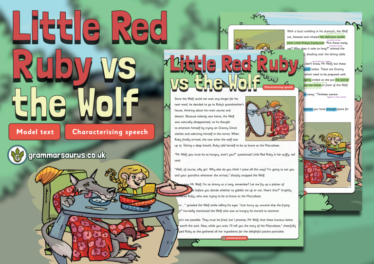 Year 3 Model Text – Characterising speech – Little Red Ruby vs the Wolf ...