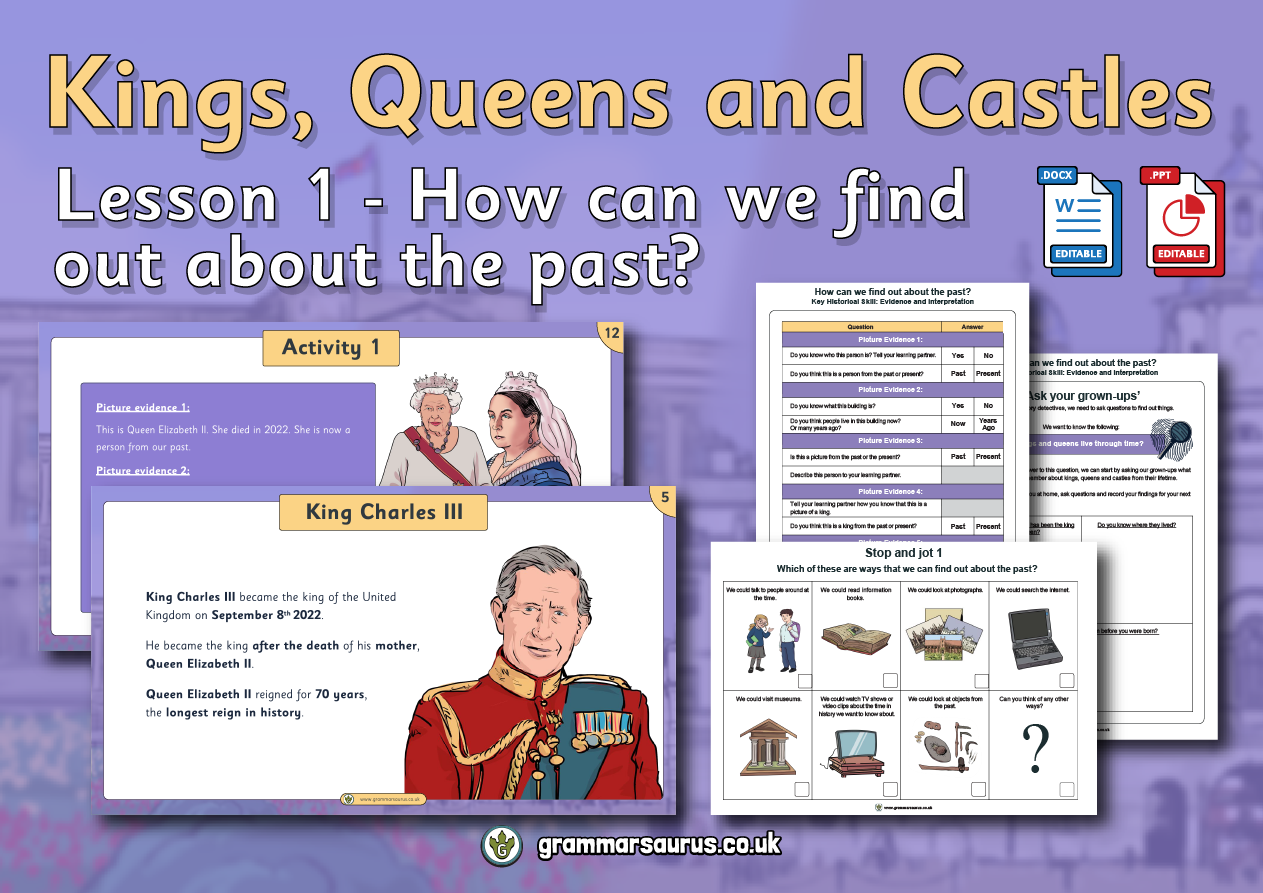 KS1 History - Kings, Queens and Castles - How can we find out about the ...