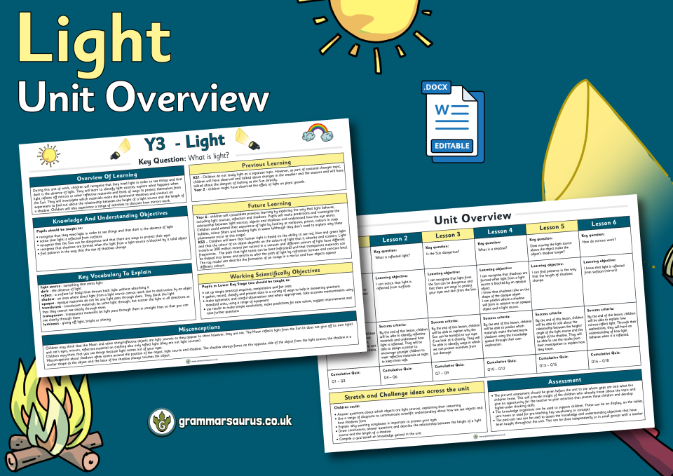 Year 3 Light - Grammarsaurus