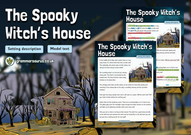 Year 1 Model Text – Setting description – The Spooky Witch's House ...