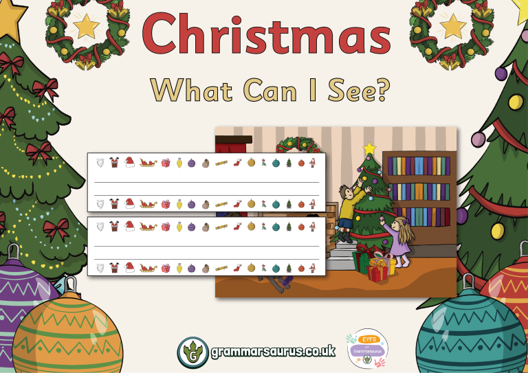EYFS Christmas - What can I see? - Grammarsaurus