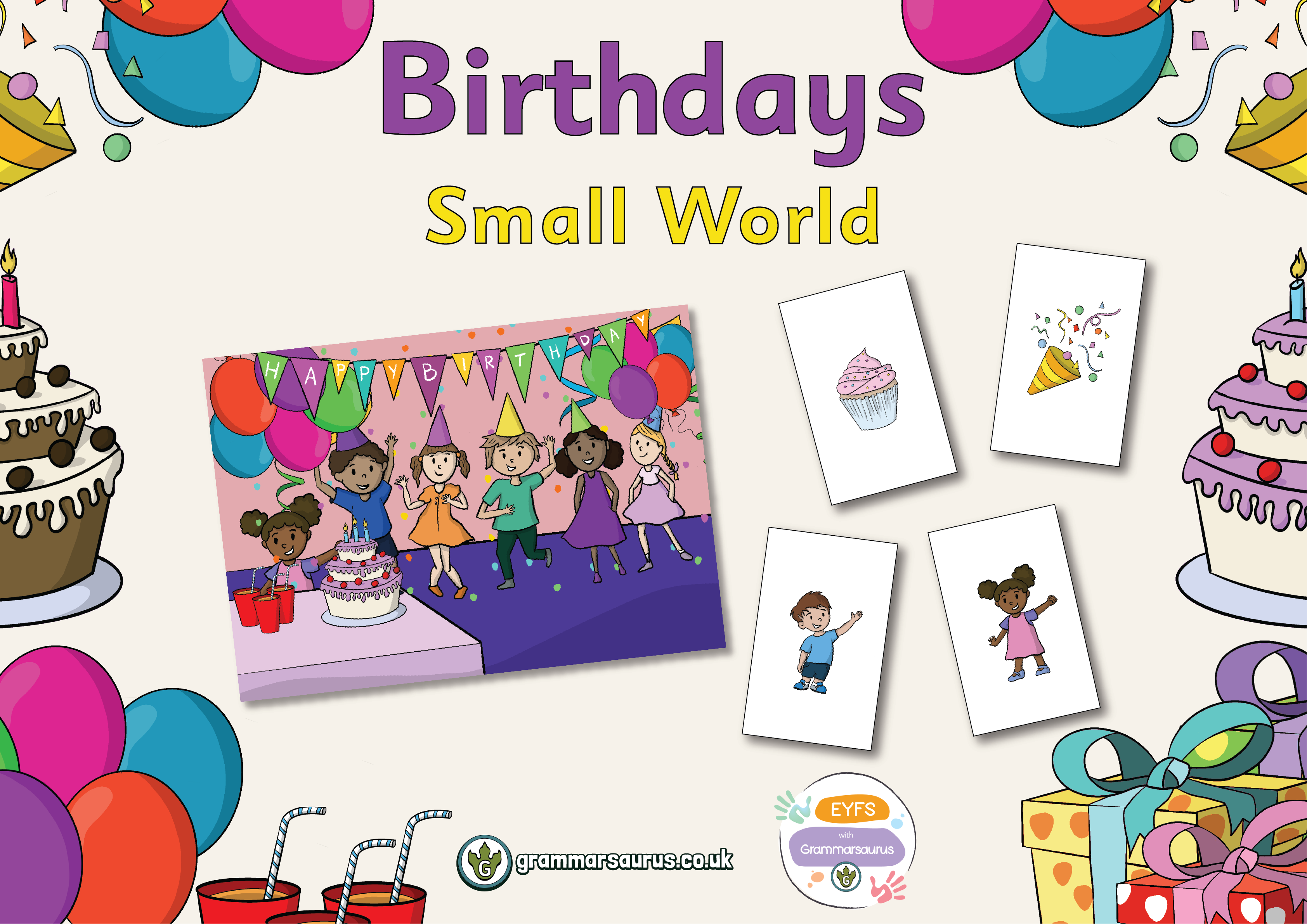 EYFS Birthdays – Small World - Grammarsaurus