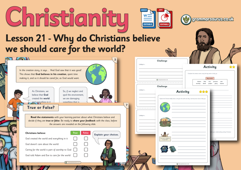 KS1 RE – Christianity – Why do Christians believe we should care for ...