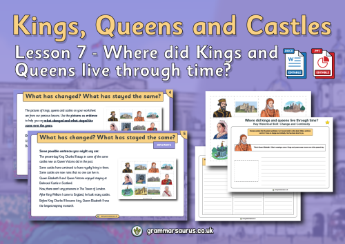 KS1 History – Kings, Queens and Castles – Where did Kings and Queens ...