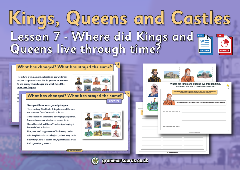 KS1 History – Kings, Queens and Castles – Where did Kings and Queens ...