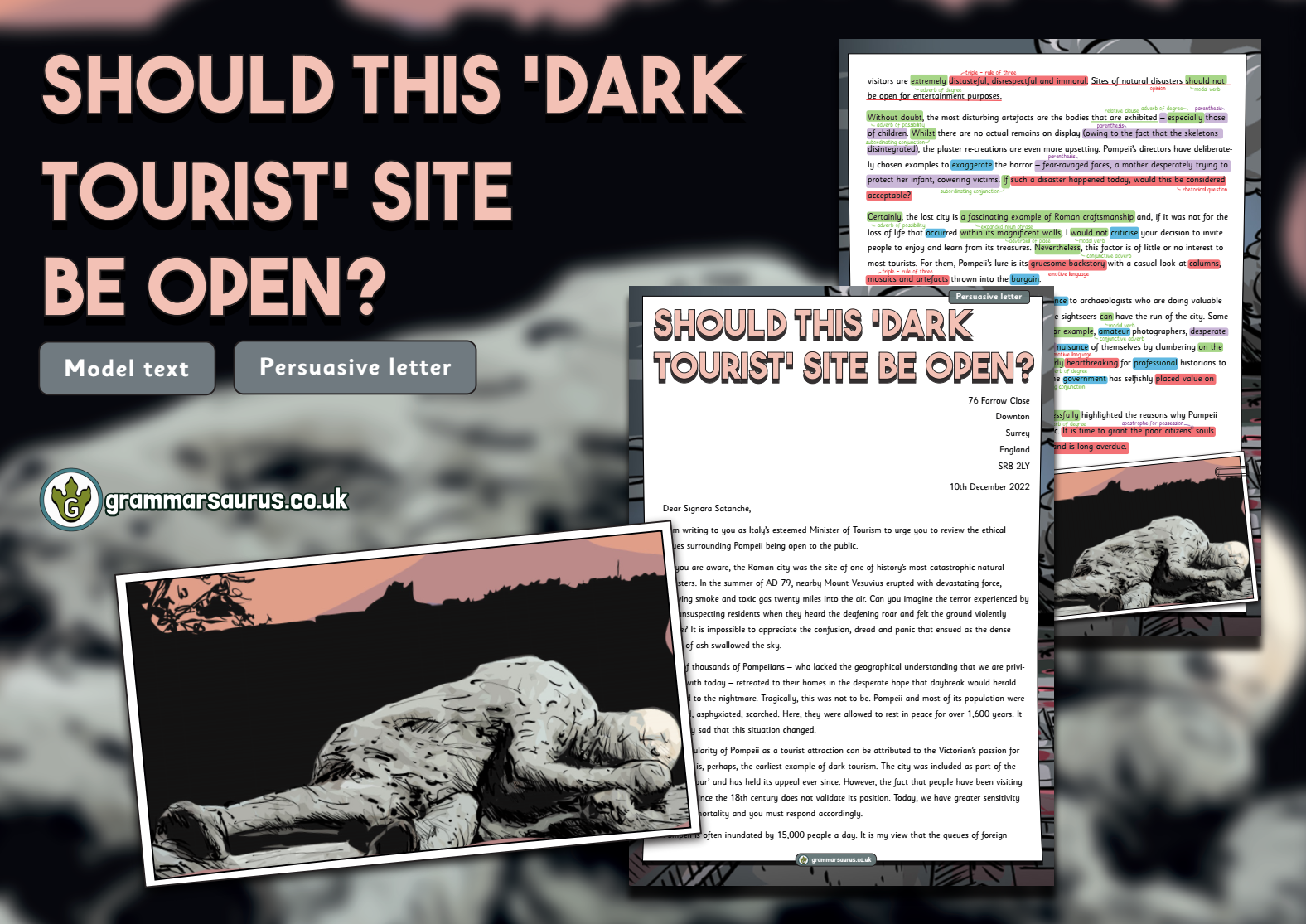 Year 5 Model Text – Persuasive letter – Should this 'dark tourist' site ...