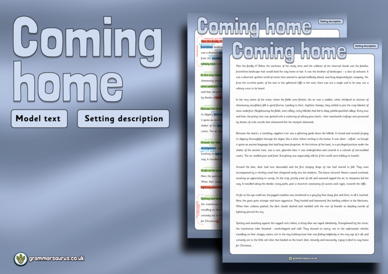 Year 5 Model Text – Setting description – Coming Home - Grammarsaurus