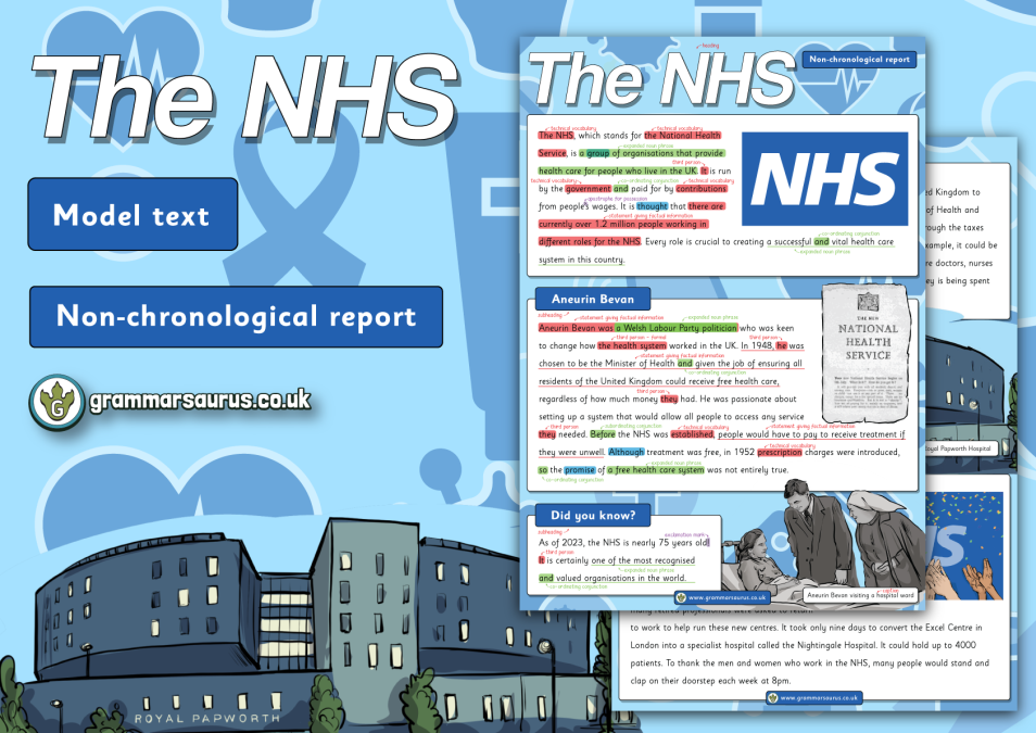 Year 3 Model Text – Non-chronological report – The NHS ( gbsct P3 ...