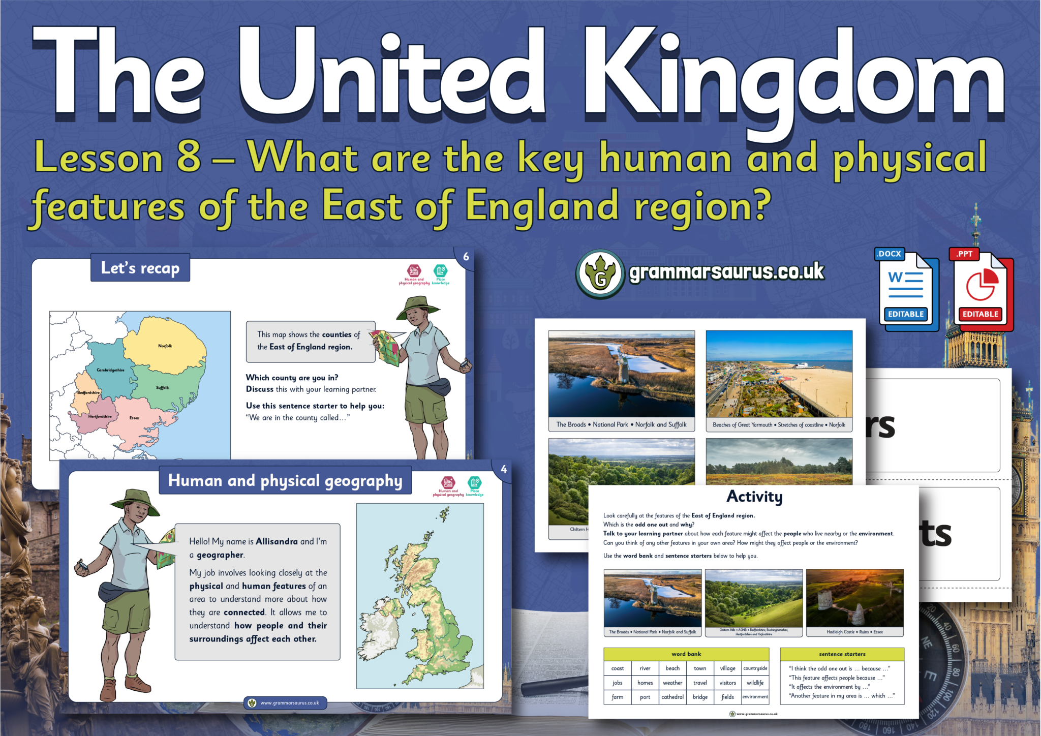 Year 3 Geography - The United Kingdom - What are the key human and ...