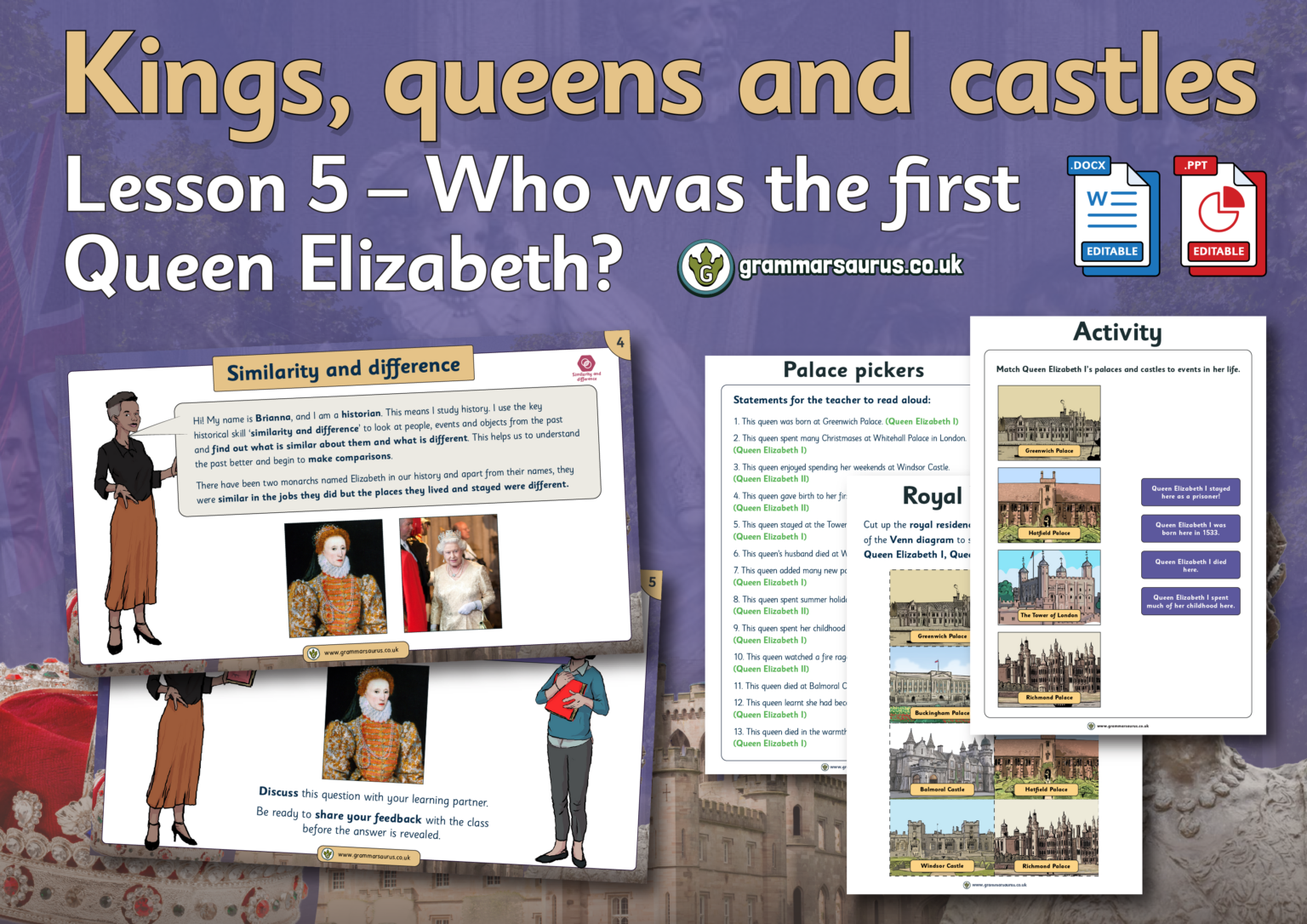 KS1 History – Kings, queens and castles – Who was the first Queen ...