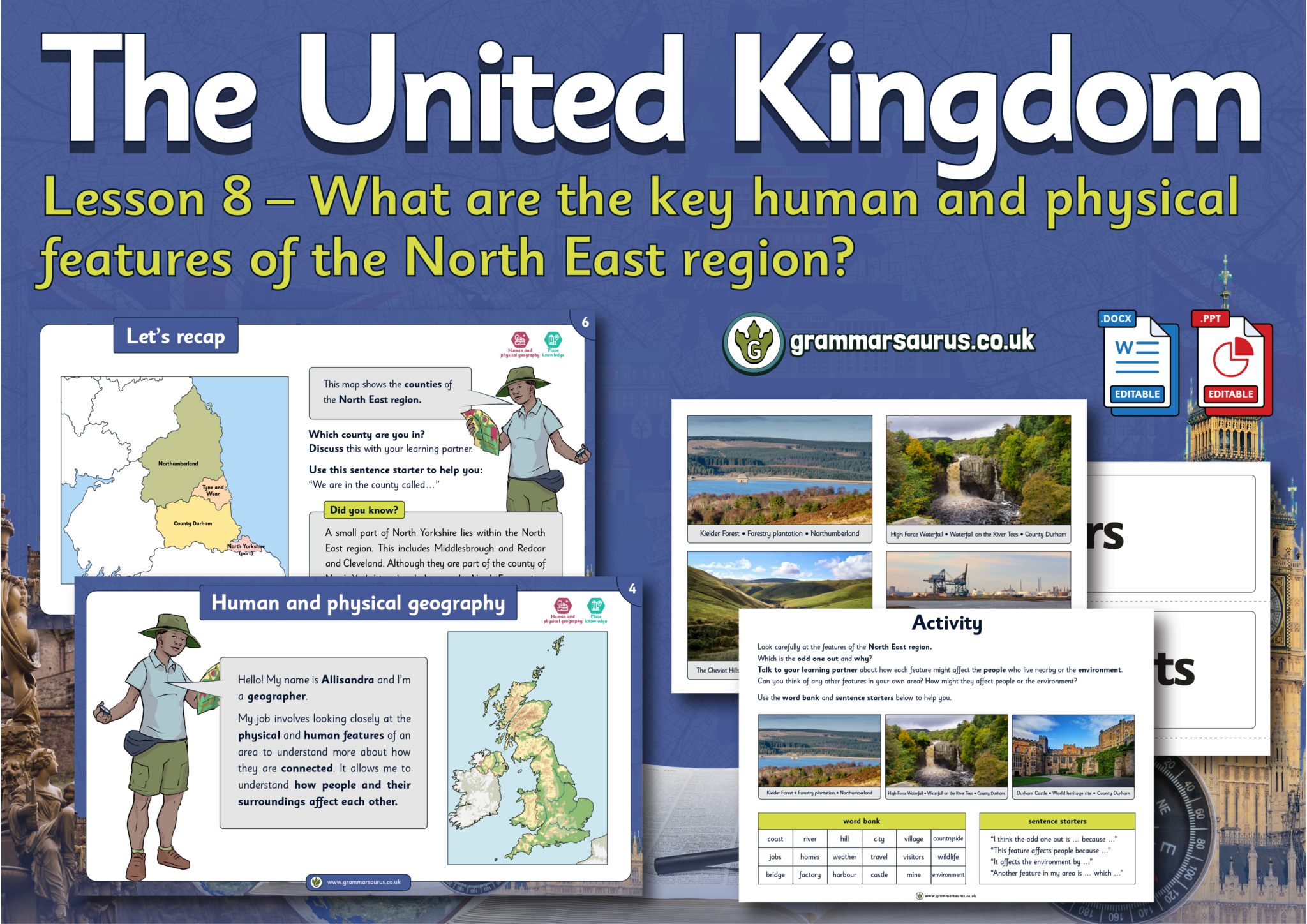 Year 3 Geography - The United Kingdom - What are the key human and ...