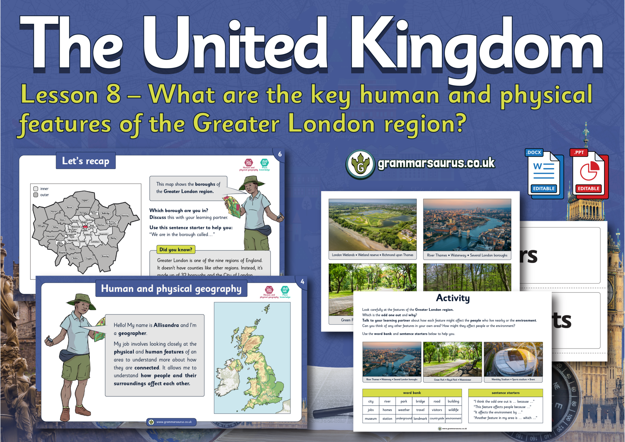 Year 3 Geography - The United Kingdom - What are the key human and ...