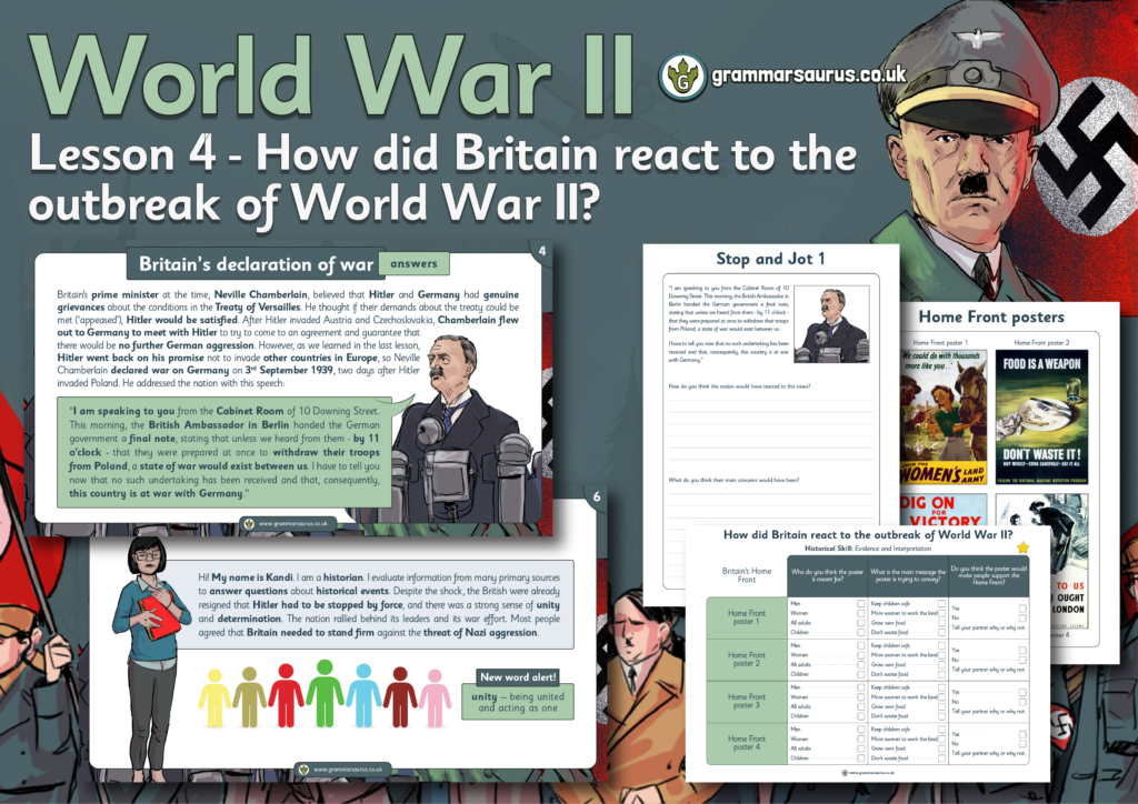 Year 6 History - World War Two - How did Britain react to the outbreak ...