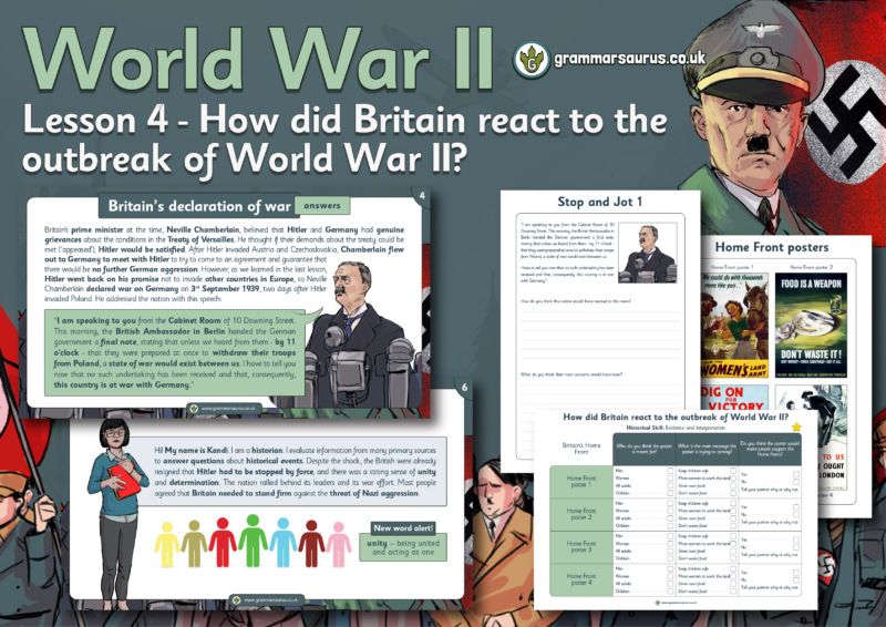 Year 6 History - World War Two - How did Britain react to the outbreak ...