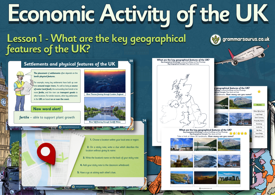 Year 6 Geography - What are the Key Geographical feature of the UK ...
