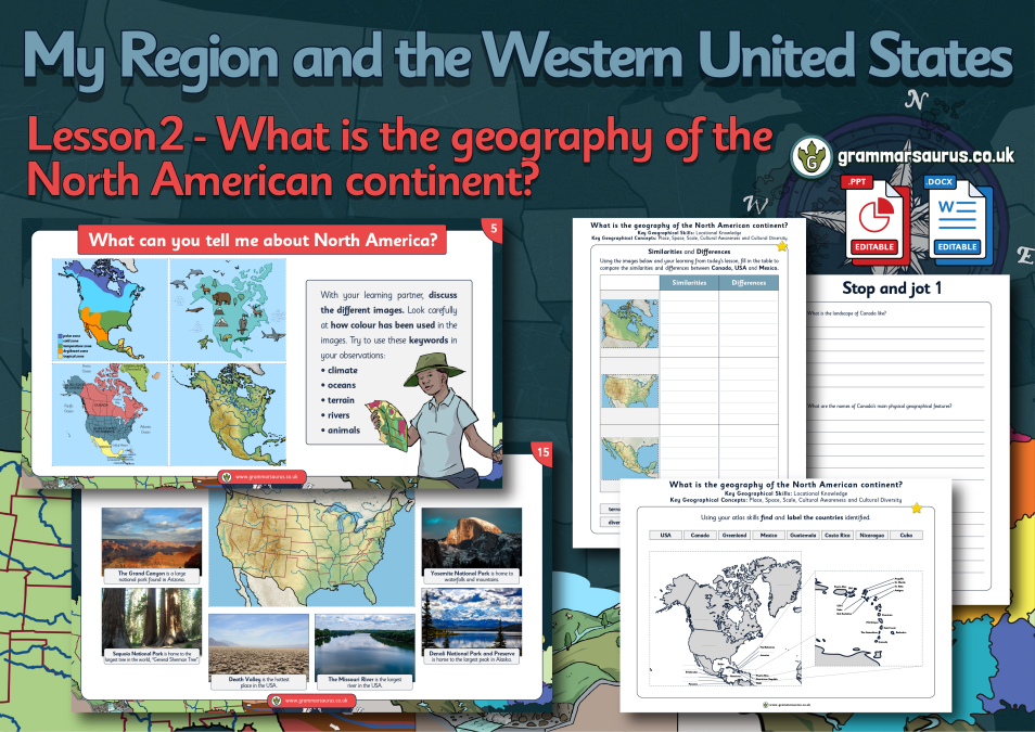 Year 5 Geography - What is the geography of the North American ...