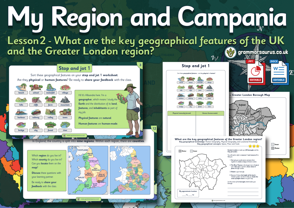 Year 4 Geography - What are the key geographical features of the UK and ...