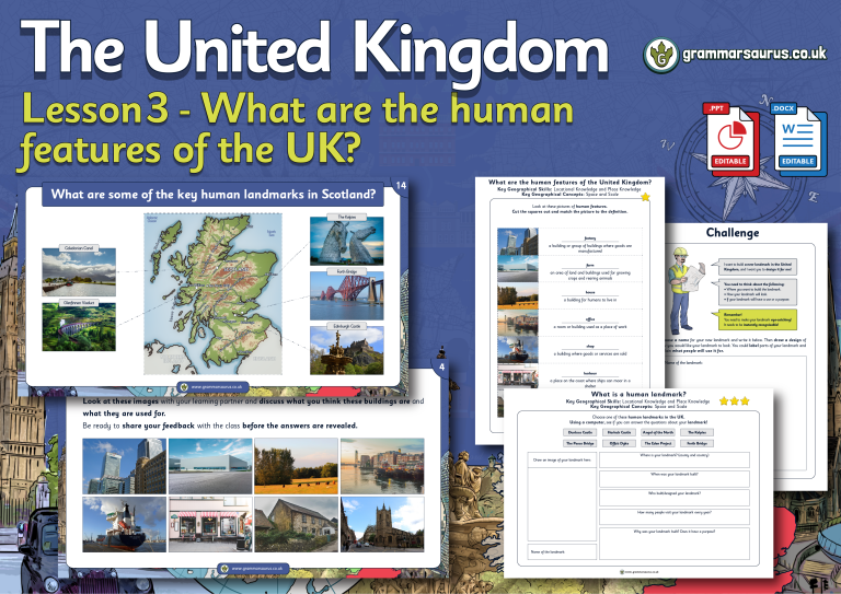 Year 3 Geography - The United Kingdom - What are the human features of ...