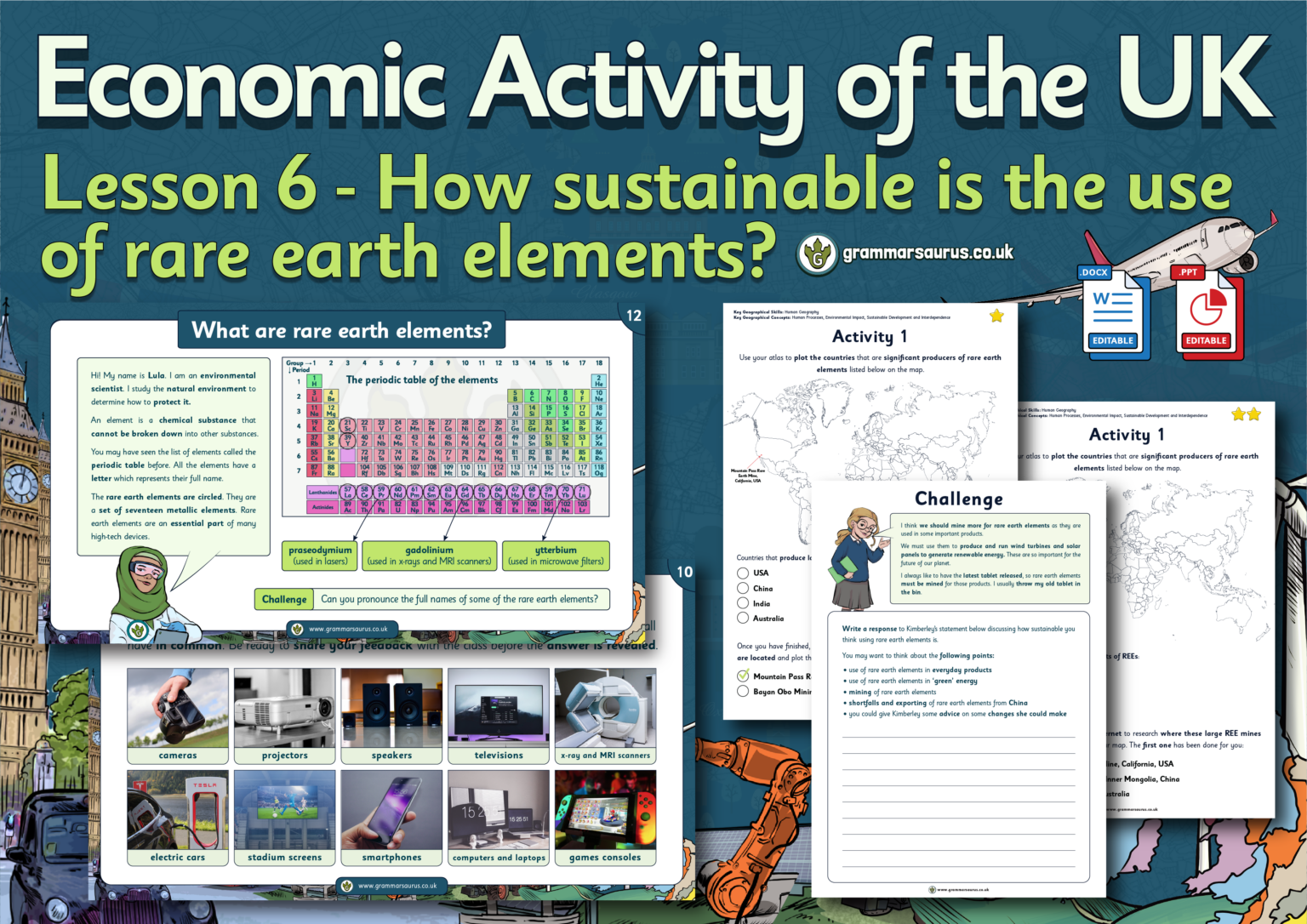 Year 6 Geography - Economic Activity of the UK – How sustainable is the ...