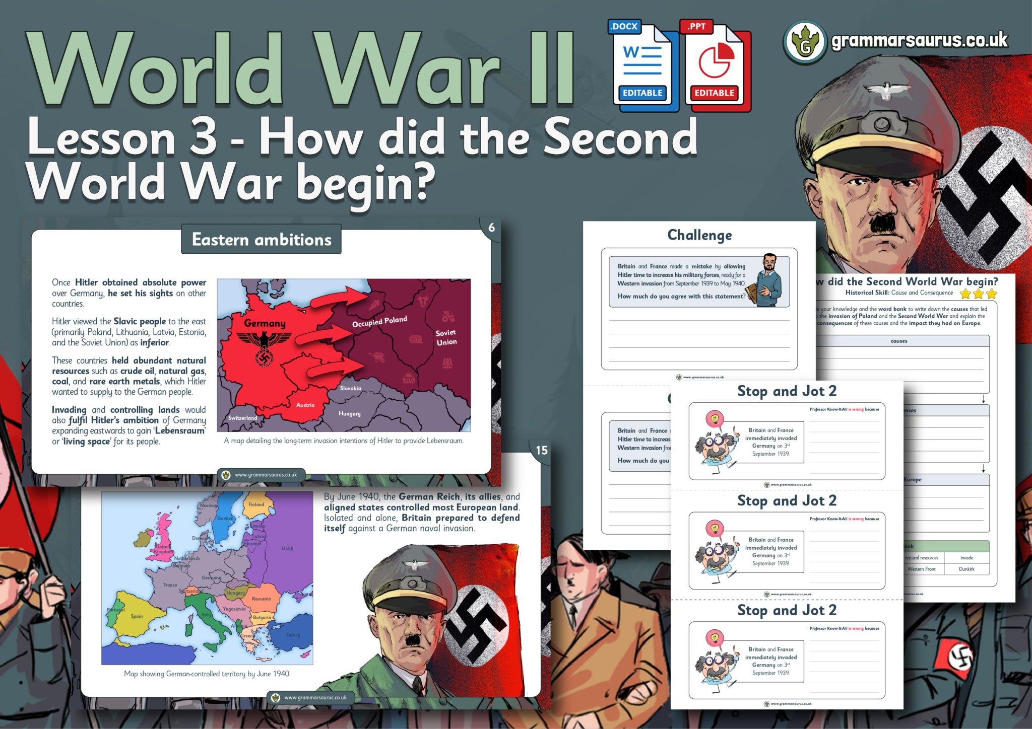 Year 6 History - World War Two - How did the Second World War begin ...
