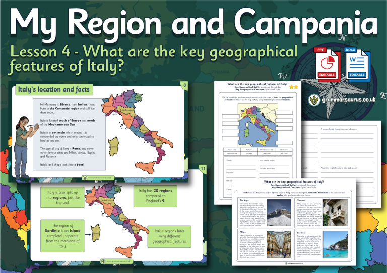 Year 4 Geography - My Region and Campania - What are the key ...