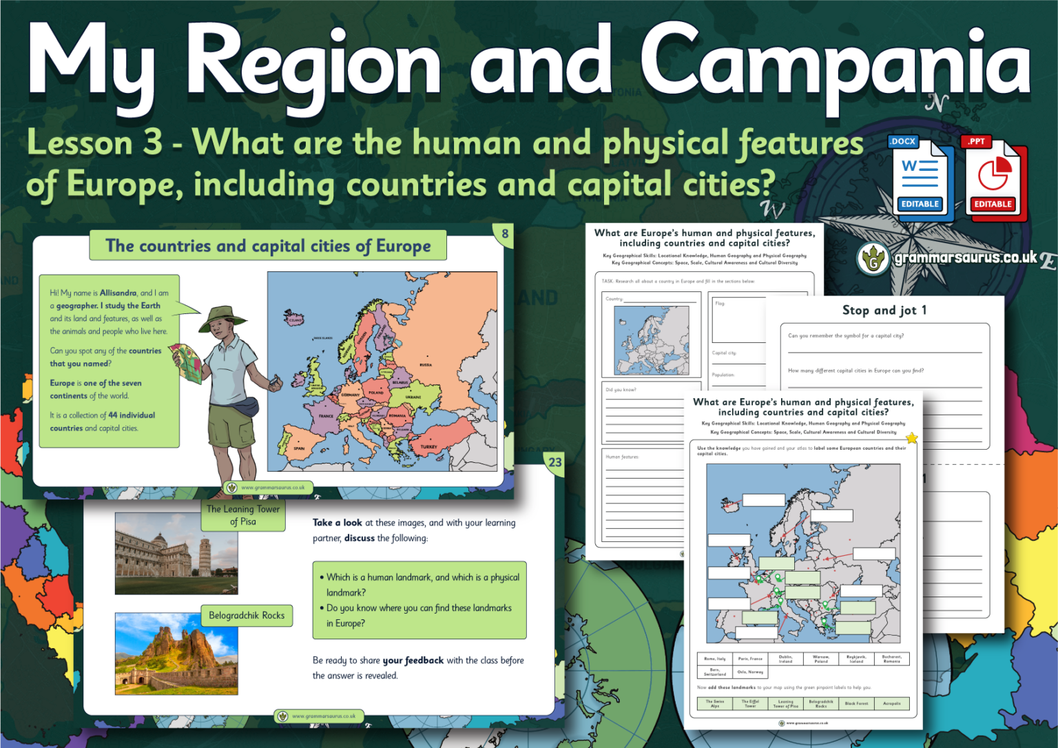 Year 4 Geography - My Region and Campania - What are the human and ...