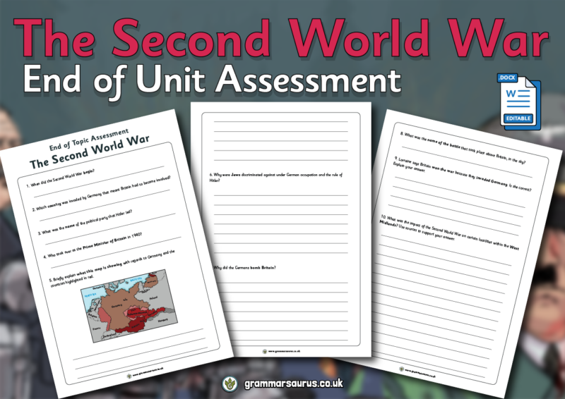 Year 6 History – The Second World War – End of Unit Assessment ...