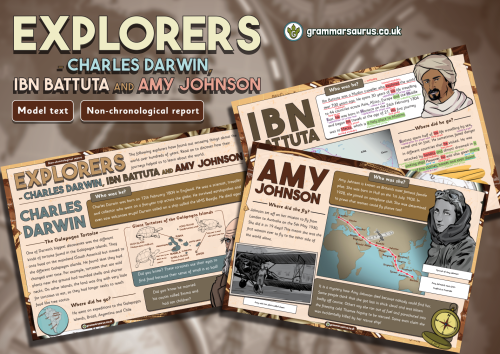 Year 2 Model Text – Non-chronological report – Explorers - Charles ...