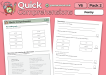 Year 6 Quick Comprehensions (Poetry) Pack 2 - Grammarsaurus