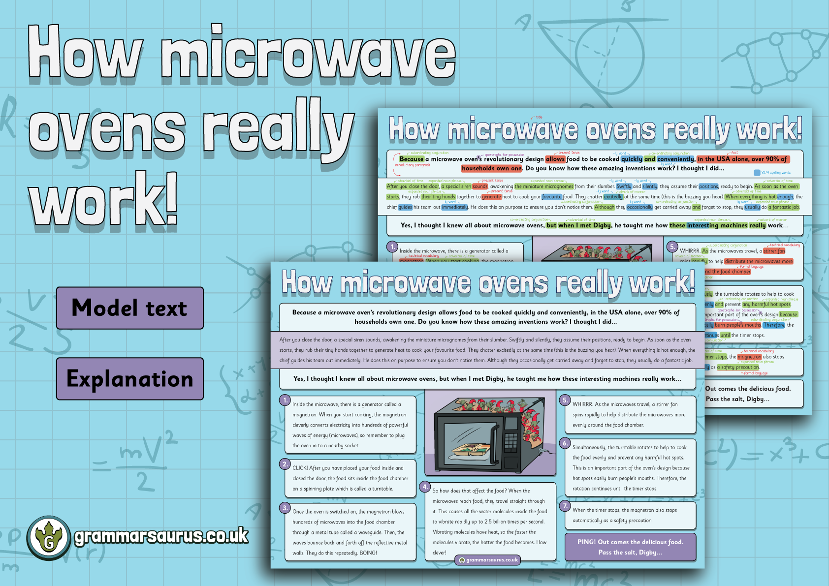 Year 3 Model Text – Explanation – How microwave ovens really work ...