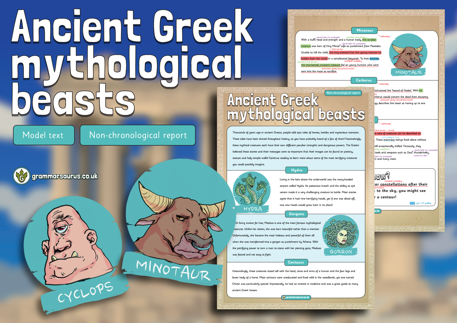 Year 3 Model Text – Non-chronological report – Ancient Greek ...
