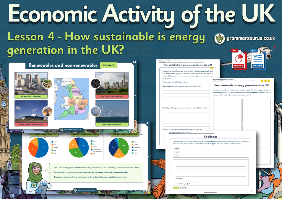 Year 6 Geography - How sustainable is energy generation in the UK ...