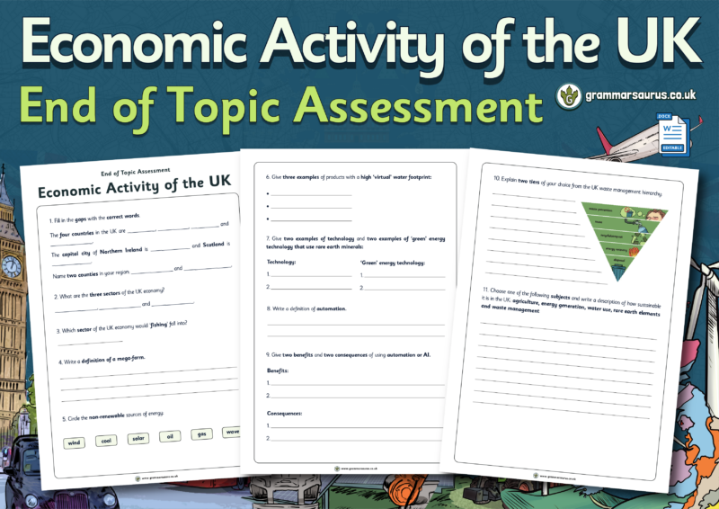 Year 6 Geography – End of Topic Assessment - Grammarsaurus