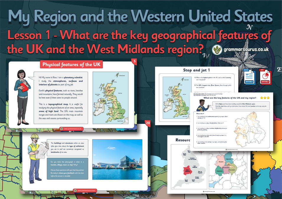 Year 5 Geography - What are the key geographical features of the UK and ...