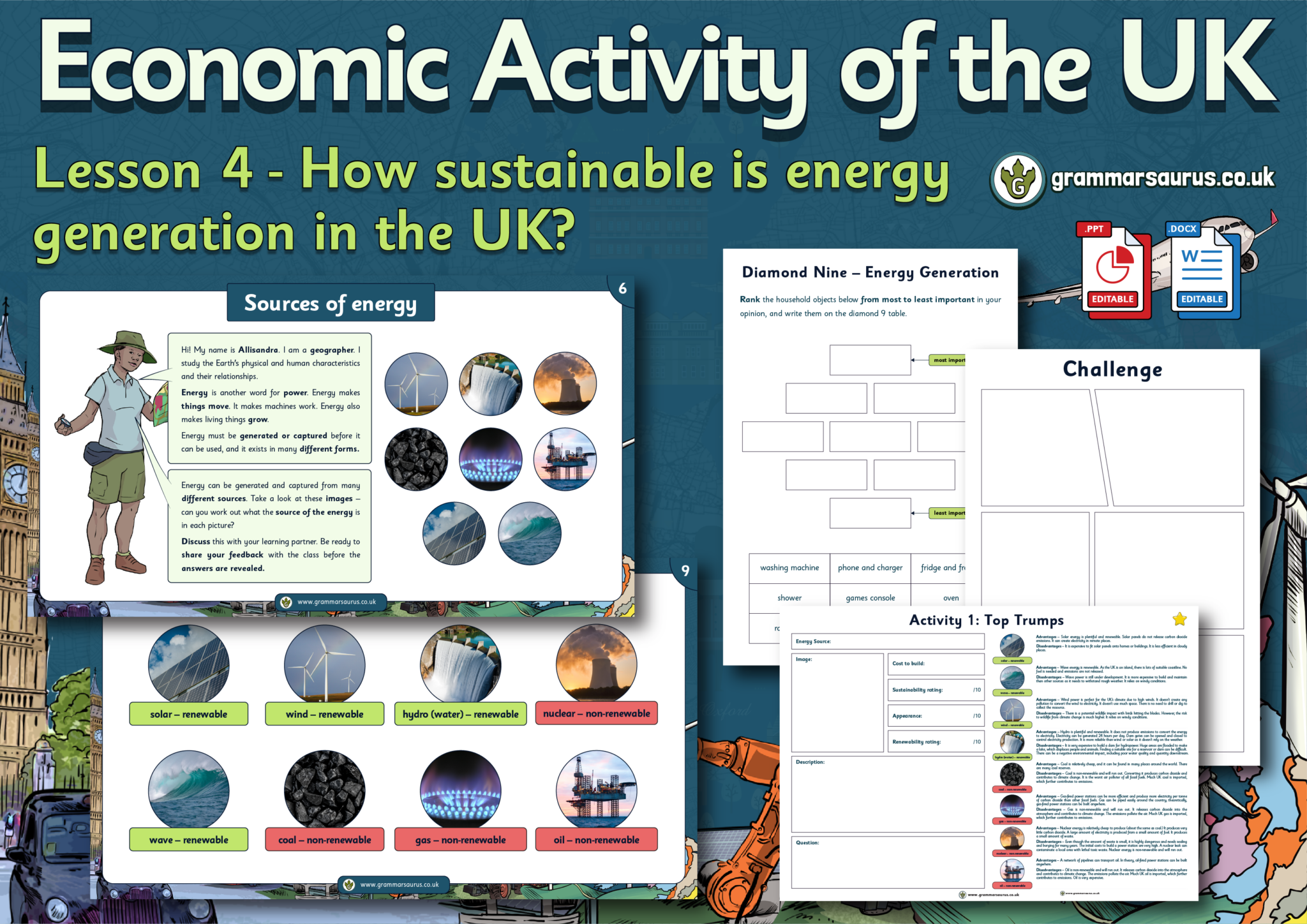 Year 6 Geography - Economic Activity of the UK – How sustainable is ...