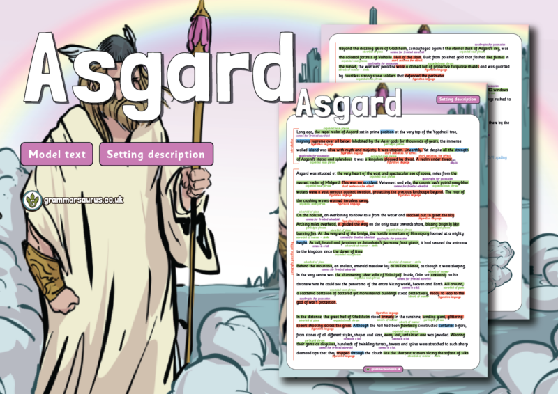 Year 4 Model Text – Setting description – Asgard - Grammarsaurus