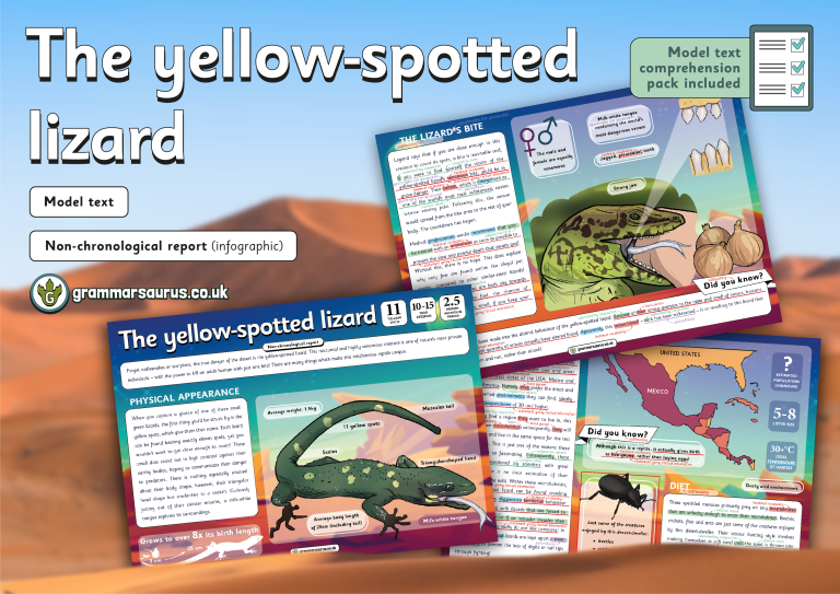 Year 6 Model Text - Non-chronological Report (Infographic) - The Yellow ...