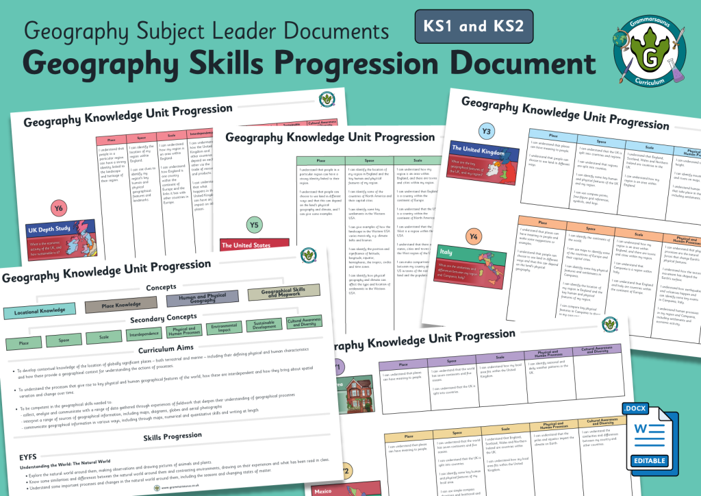 Geography Subject Leader Area - Grammarsaurus