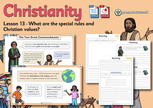 KS1 RE – Christianity – What are the special rules and Christian values ...