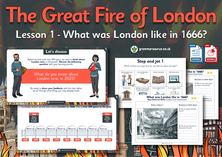 KS1 History – The Great Fire of London – What was London like in 1666 ...